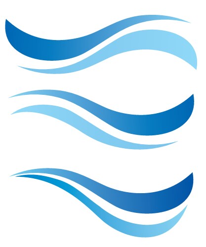Water Flow Vector Logo Water Flow Vector Stock Illustrations