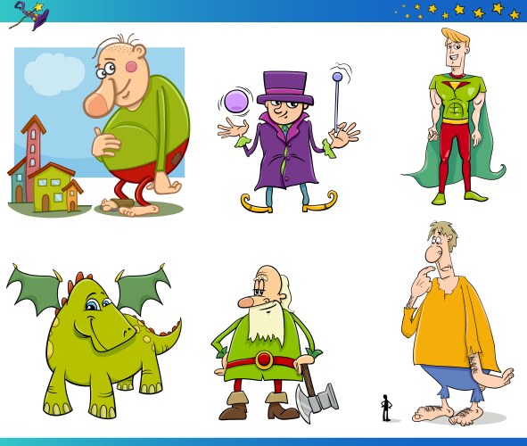 Giant fantasy character cartoon Royalty Free Vector Image
