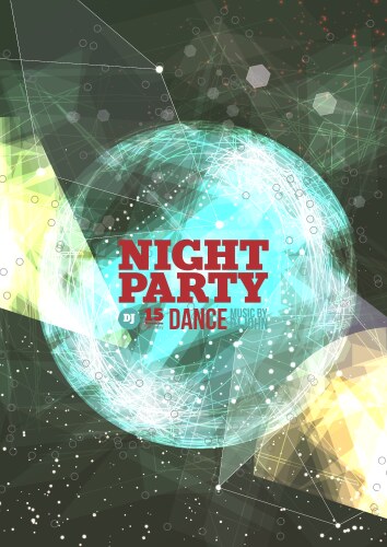 Party background with mirror ball Royalty Free Vector Image