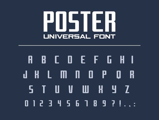 High speed universal font fast sport futuristic Vector Image
