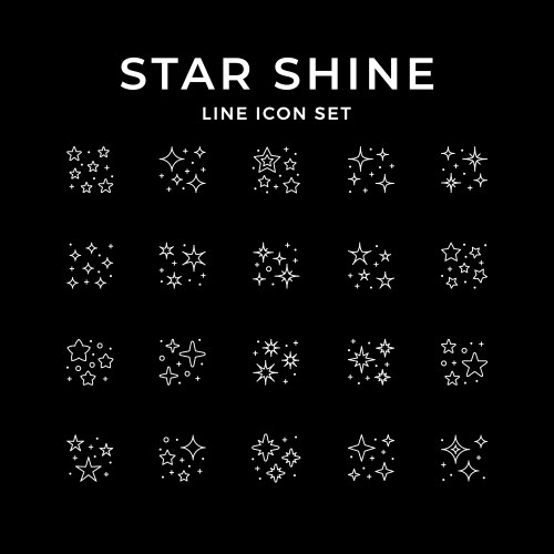 Shine like a star hand drawn lettering phrase Vector Image