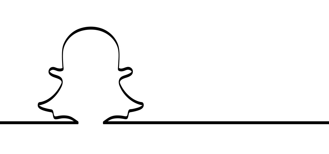 Snapchat social media button Royalty Free Vector Image