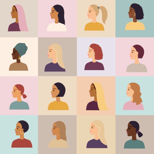 Different Women Vector Images (over 16,000)