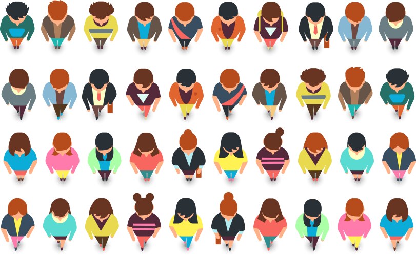 People Top View Vector Images (over 9,500)