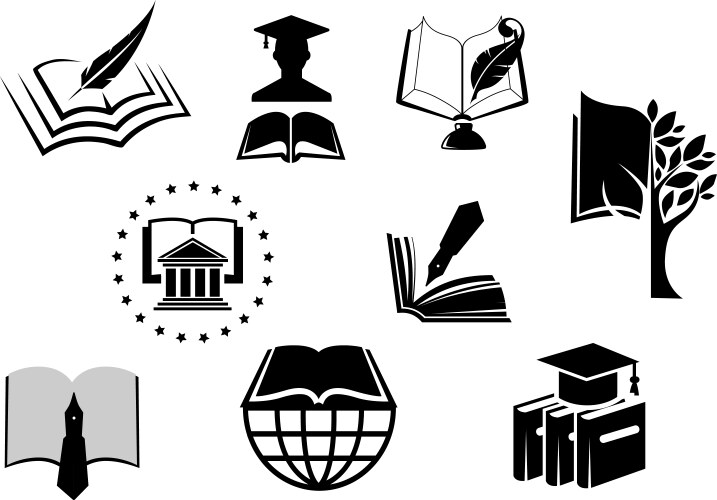 Education Icons Black and White Vector Images (over 400,000)