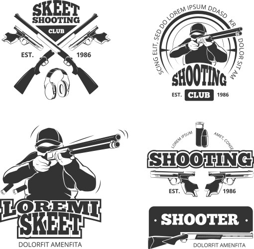 Gun Club Logos Shooting Vector Images (over 960)