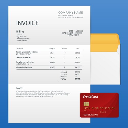 Invoice Vector Images (over 44,000)