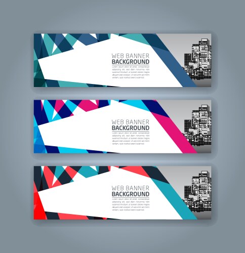 Abstract web banner design background Royalty Free Vector