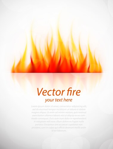 Horizontal seamless fire borders Royalty Free Vector Image