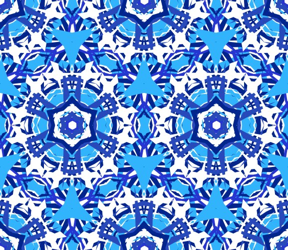 Blue kaleidoscope star pattern Royalty Free Vector Image Blue kaleidoscope star pattern Royalty Free Vector Image