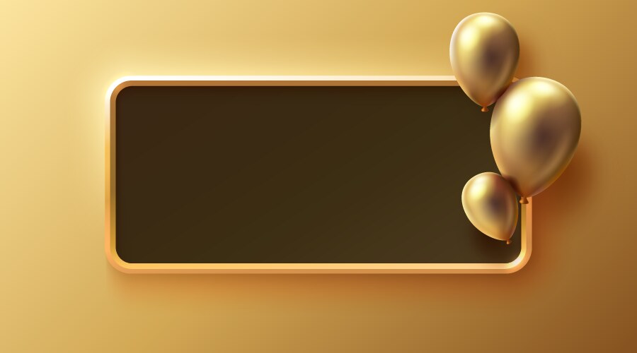 Congratulations frame balloon with photo Vector Image