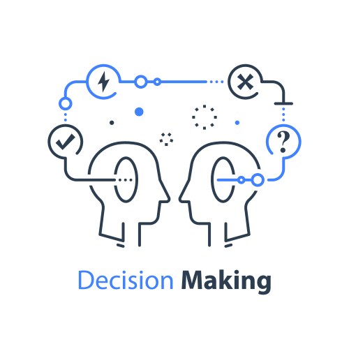Importance of critical thinking decision making Vector Image