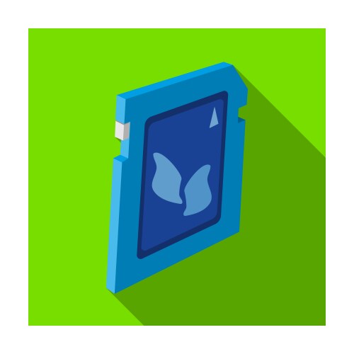 Computer case icon in flat style isolated on white