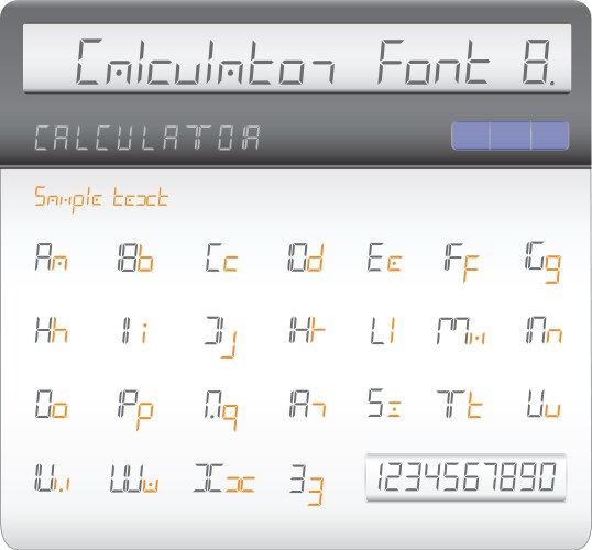Calculator Font Vector Images (over 4,700)
