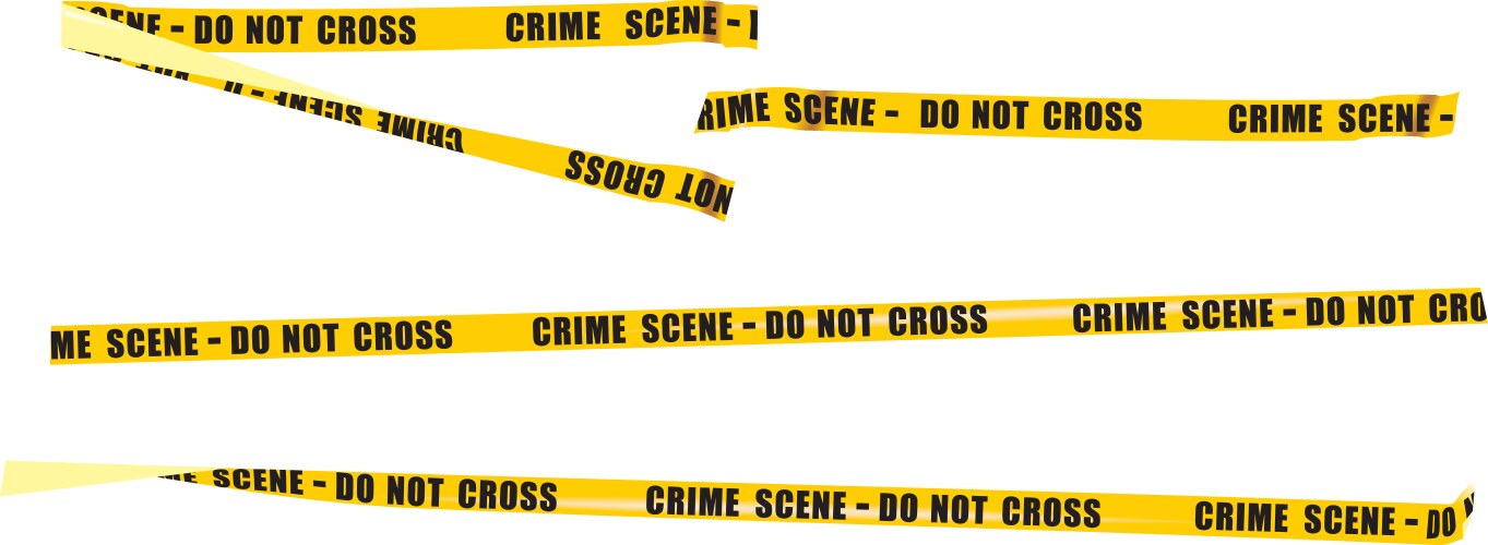 Yellow police tape Royalty Free Vector Image - VectorStock
