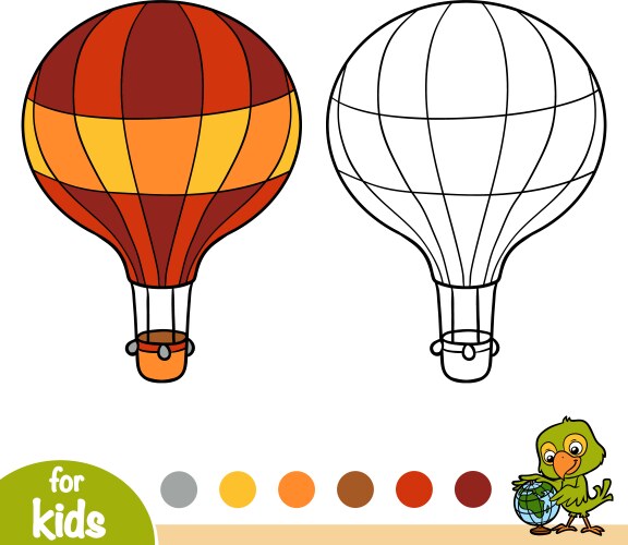 Air Balloon Coloring Page Vector Images (over 600)