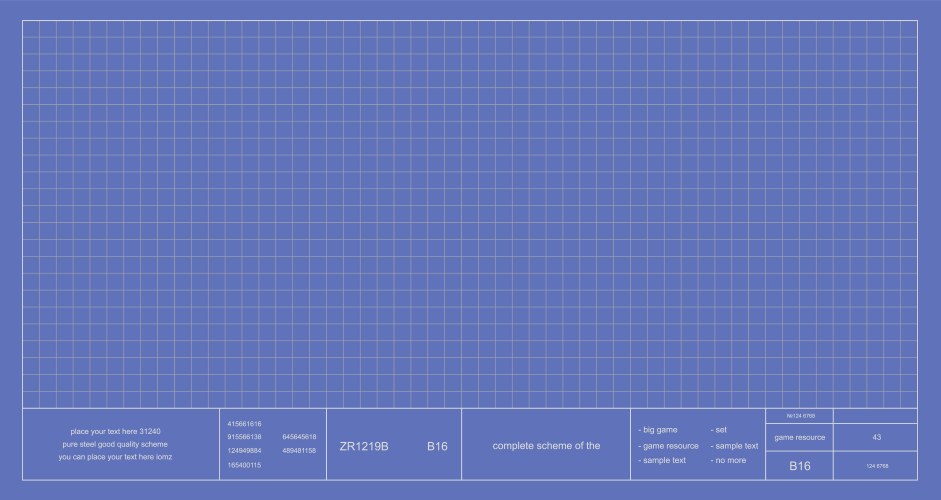 Blank Blueprint Vector Images (over 7,600)