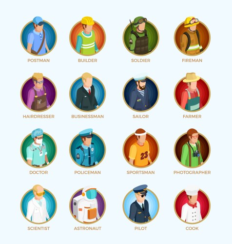 Isometric Avatar Vector Images (over 5,700)