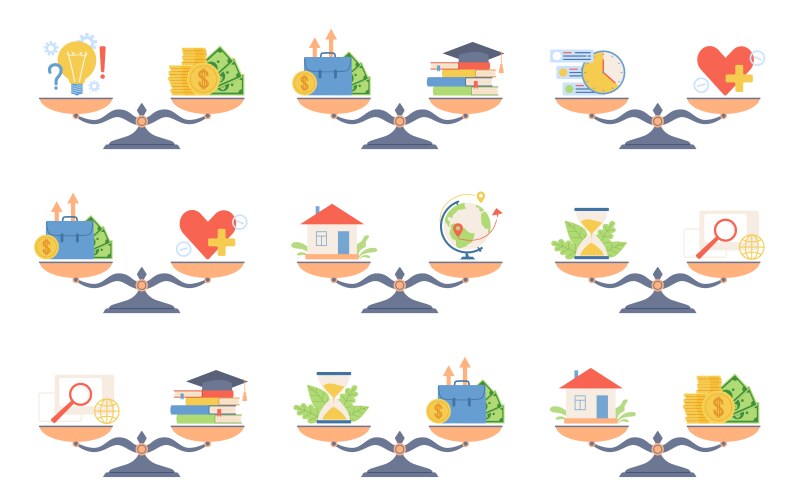 Balance Cartoon Scales Vector Images (over 3,900)