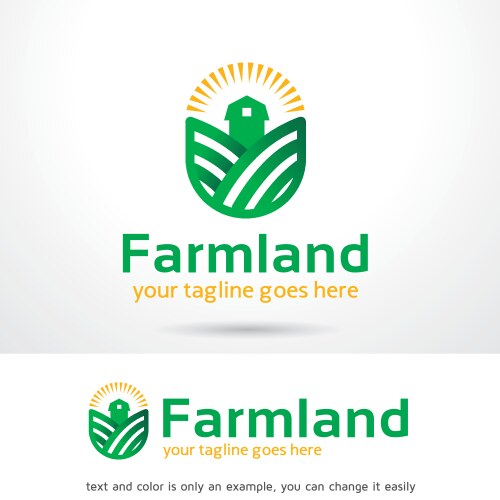 Agro farm logo design inspiration Royalty Free Vector Image