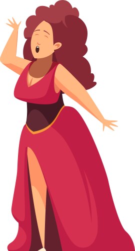 Opera singer Royalty Free Vector Image - VectorStock