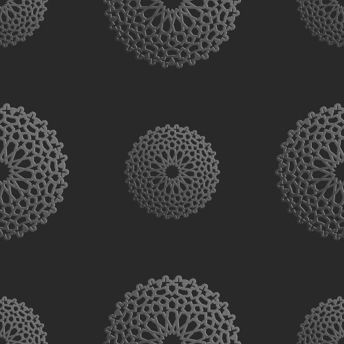 Seamless islamic pattern with radial ornament Vector Image