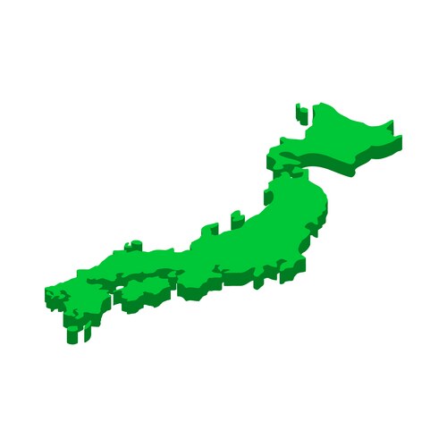 Japan 3d Map Vector Images (over 630)