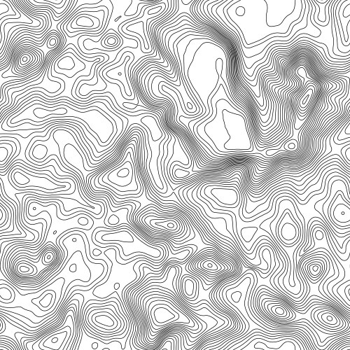 Seamless pattern topographic map background Vector Image