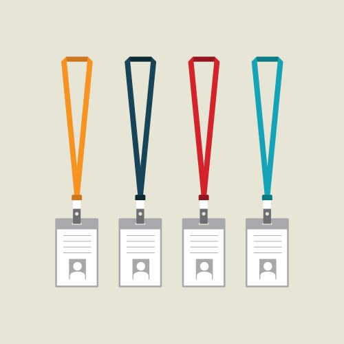 Id Card Template Plastic Badge Vector Images (over 4,500)