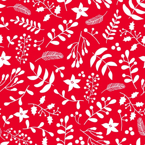 Red seamless pattern with christmas trees eps10 Vector Image