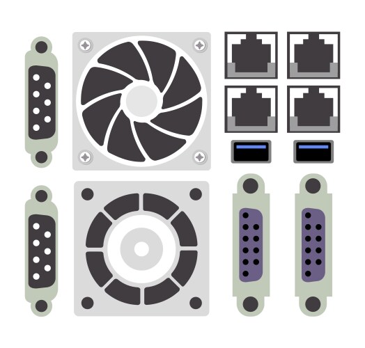 Computer Set Vector Images (over 930,000)