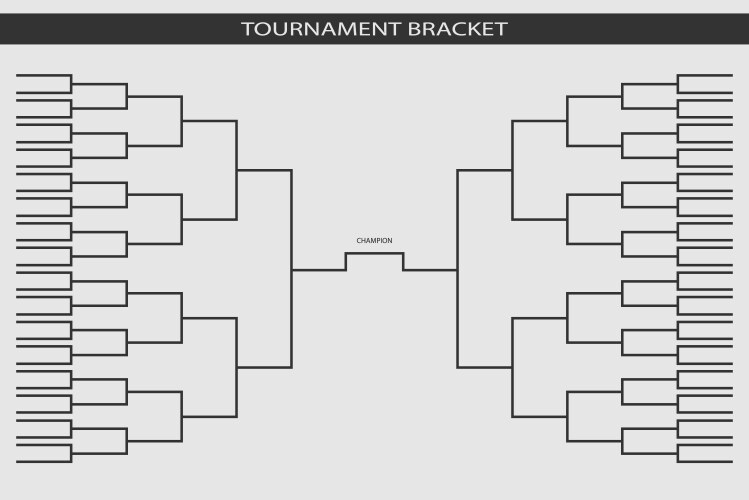 Tournament bracket templates Royalty Free Vector Image