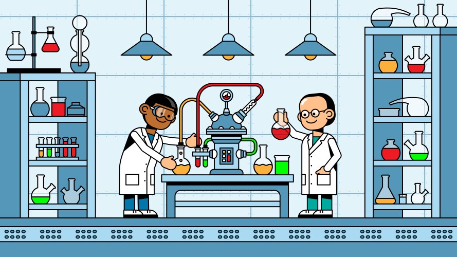 Scientist cartoon Royalty Free Vector Image - VectorStock