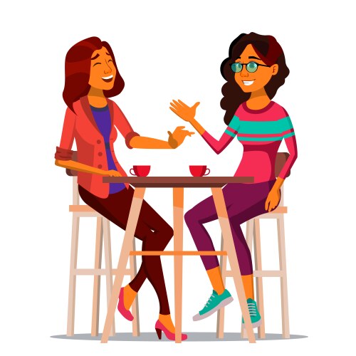 Two friends Royalty Free Vector Image - VectorStock