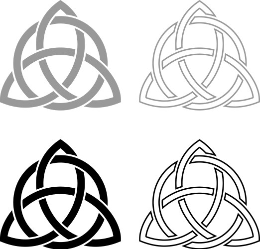 Triquetra symbol Royalty Free Vector Image - VectorStock