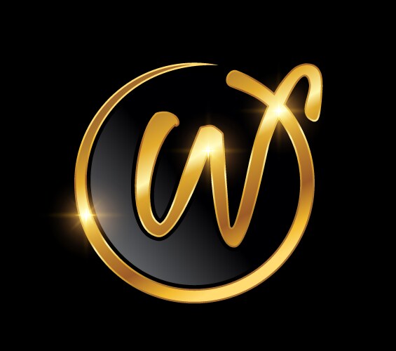Wf monogram logo icon Royalty Free Vector Image