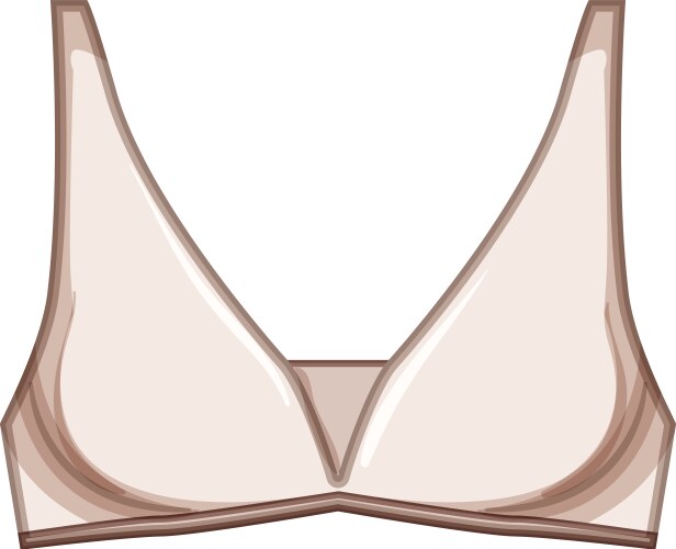 Padded strapless bra cartoon Royalty Free Vector Image