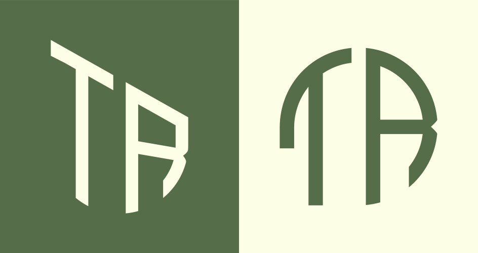Creative simple initial letters tr logo designs – Royalty-Free Vector ...