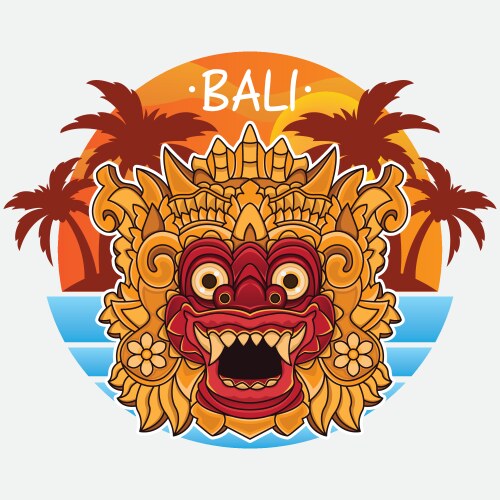 Welcome to bali Royalty Free Vector Image - VectorStock