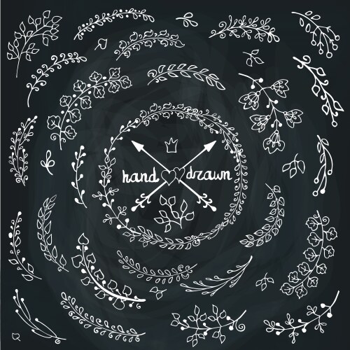 Hand drawn arrows Royalty Free Vector Image - VectorStock