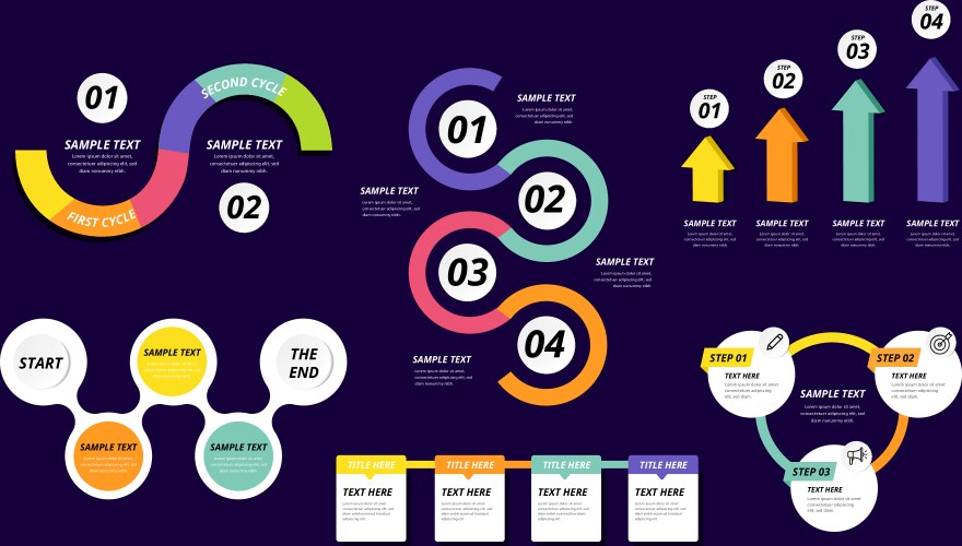 Infographic element collection Royalty Free Vector Image