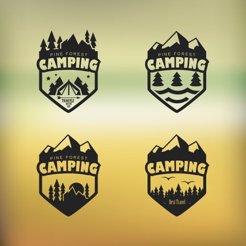 Camping Royalty Free Vector Image - VectorStock