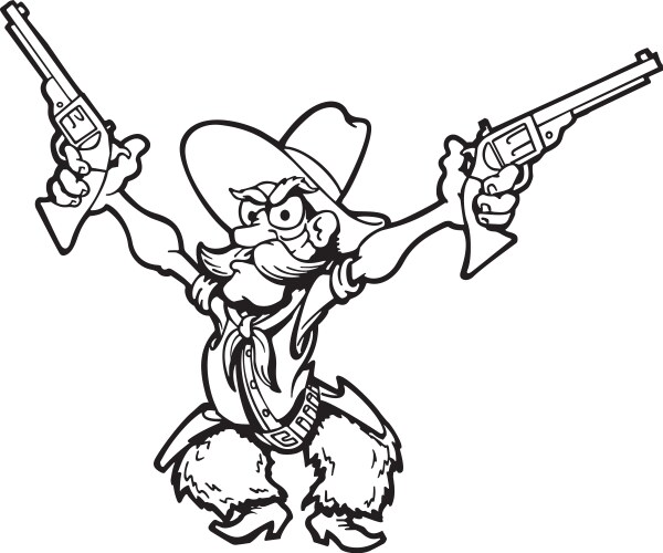 America old man cartoon character Royalty Free Vector Image