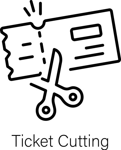 Torn ticket Royalty Free Vector Image - VectorStock