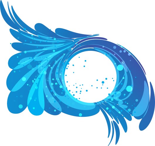 Water flow Royalty Free Vector Image - VectorStock