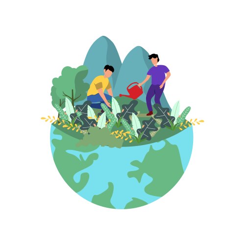 World environment day logo for event Royalty Free Vector
