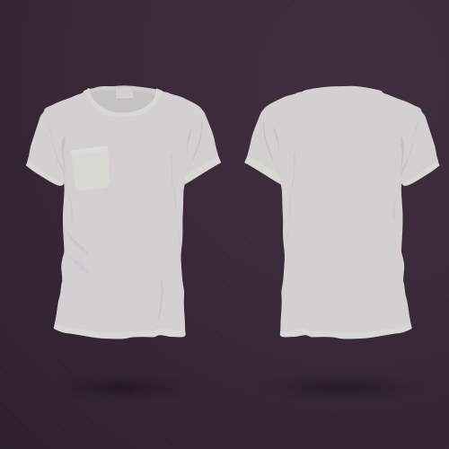 Blank front and back t shirt template black Vector Images & Graphics ...