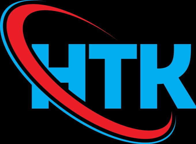 Htk logo letter design Royalty Free Vector Image
