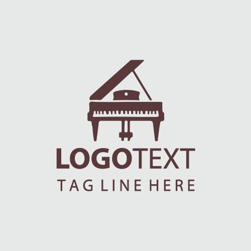 Piano logo Royalty Free Vector Image - VectorStock