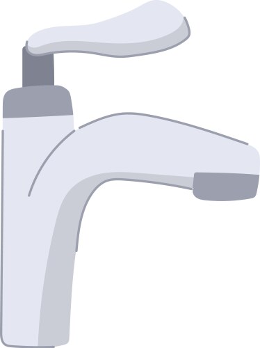 Plumbing faucet water cartoon Royalty Free Vector Image